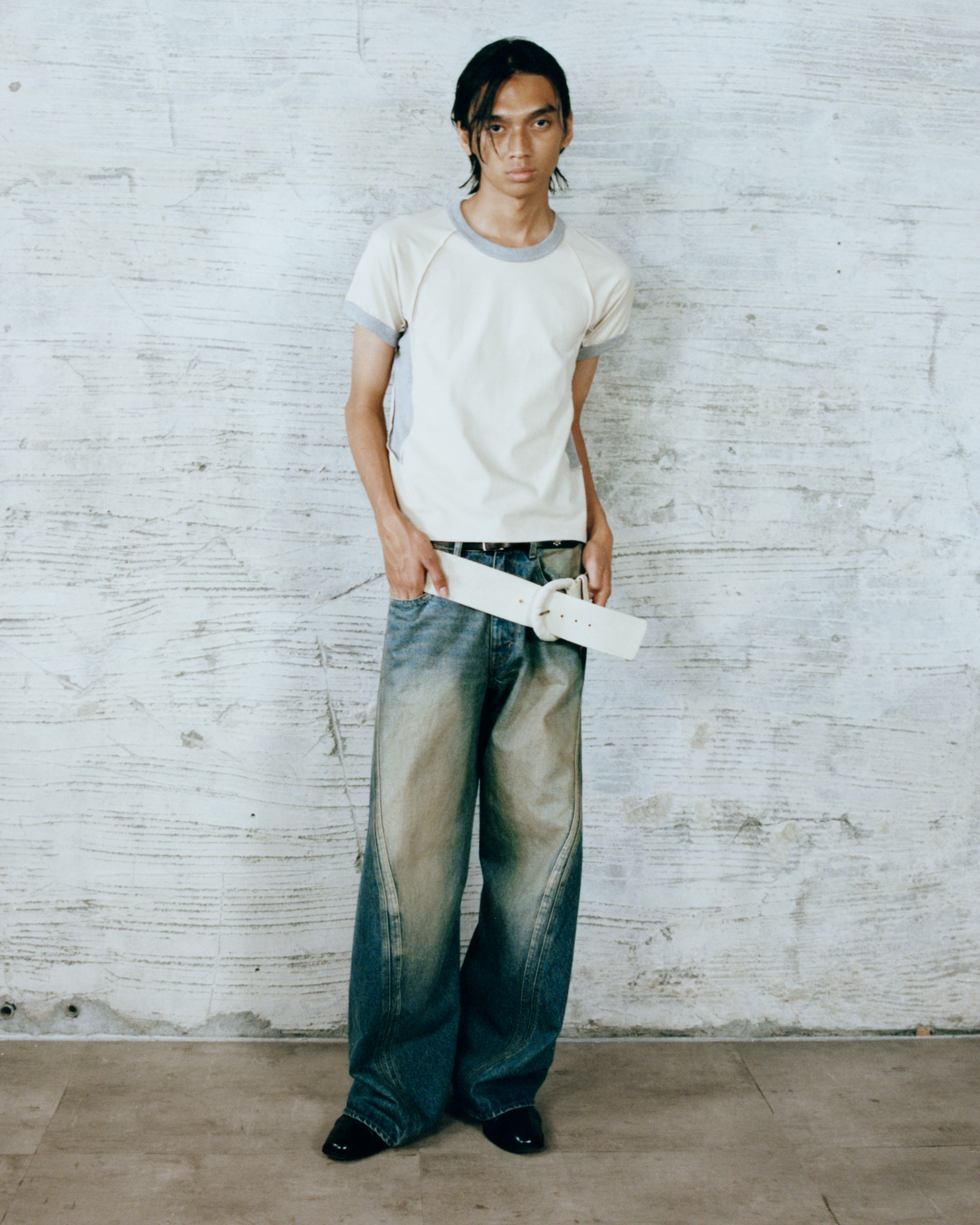 NVRFRGT / 3D TWISTED WIDE LEG JEANS – Dirty Faded Indigo | disarm | no ...